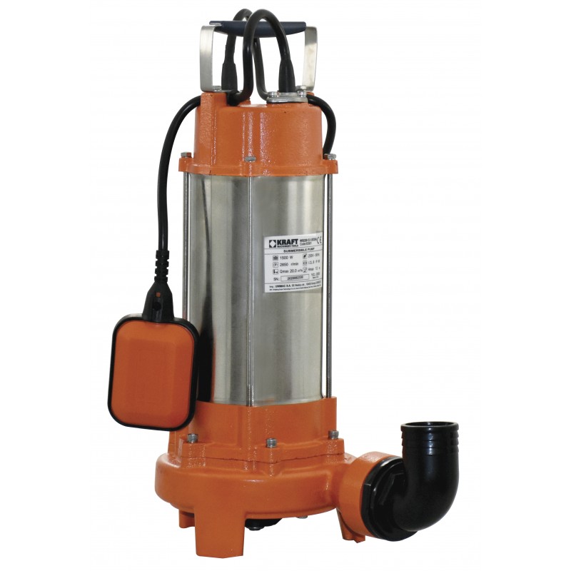 ΑΝΤΛΙΑ ΑΚΑΘΑΡΤΩΝ/ΛΥΜΑΤΩΝ ΜΕ ΚΟΠΤΗΡΑ INOX 1500W KRAFT 63561 | Lom | Snif.gr